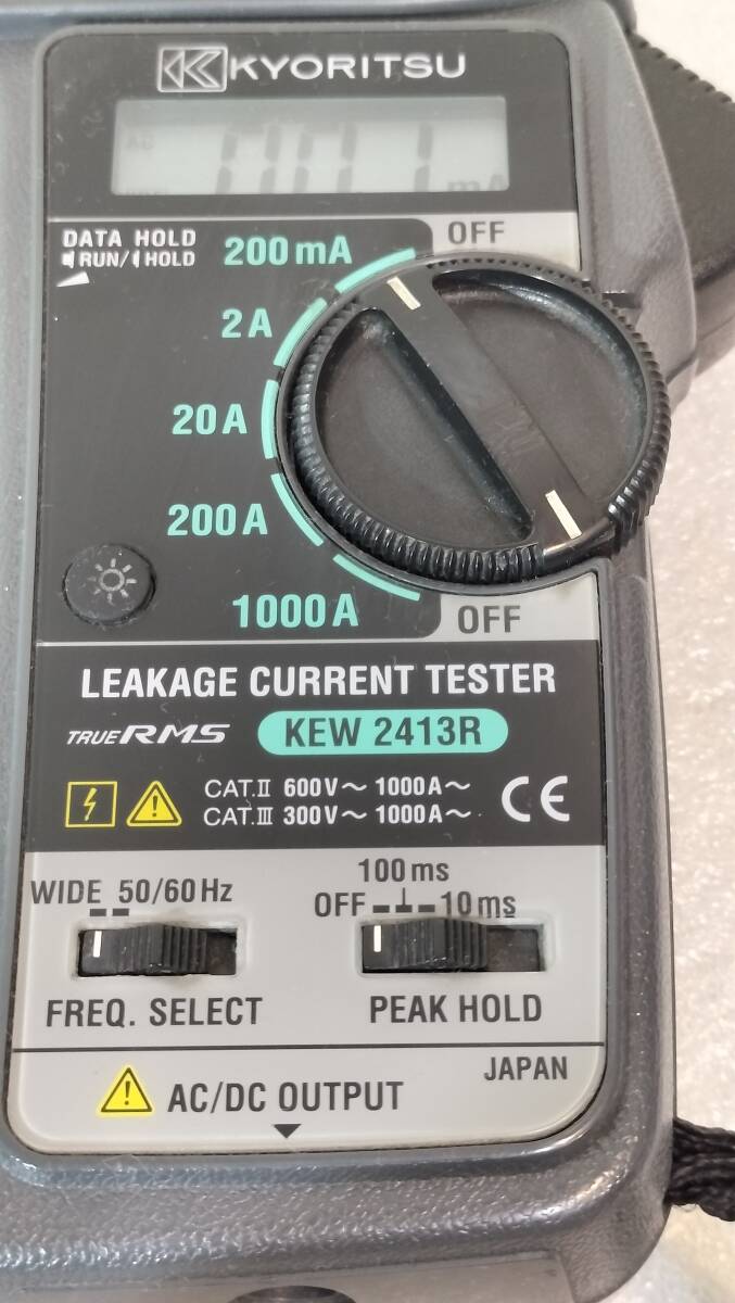 【傷や汚れあり】KYORITSU クランプメーター KEW2413Rの落札情報詳細 - Yahoo!オークション落札価格検索 オークフリー