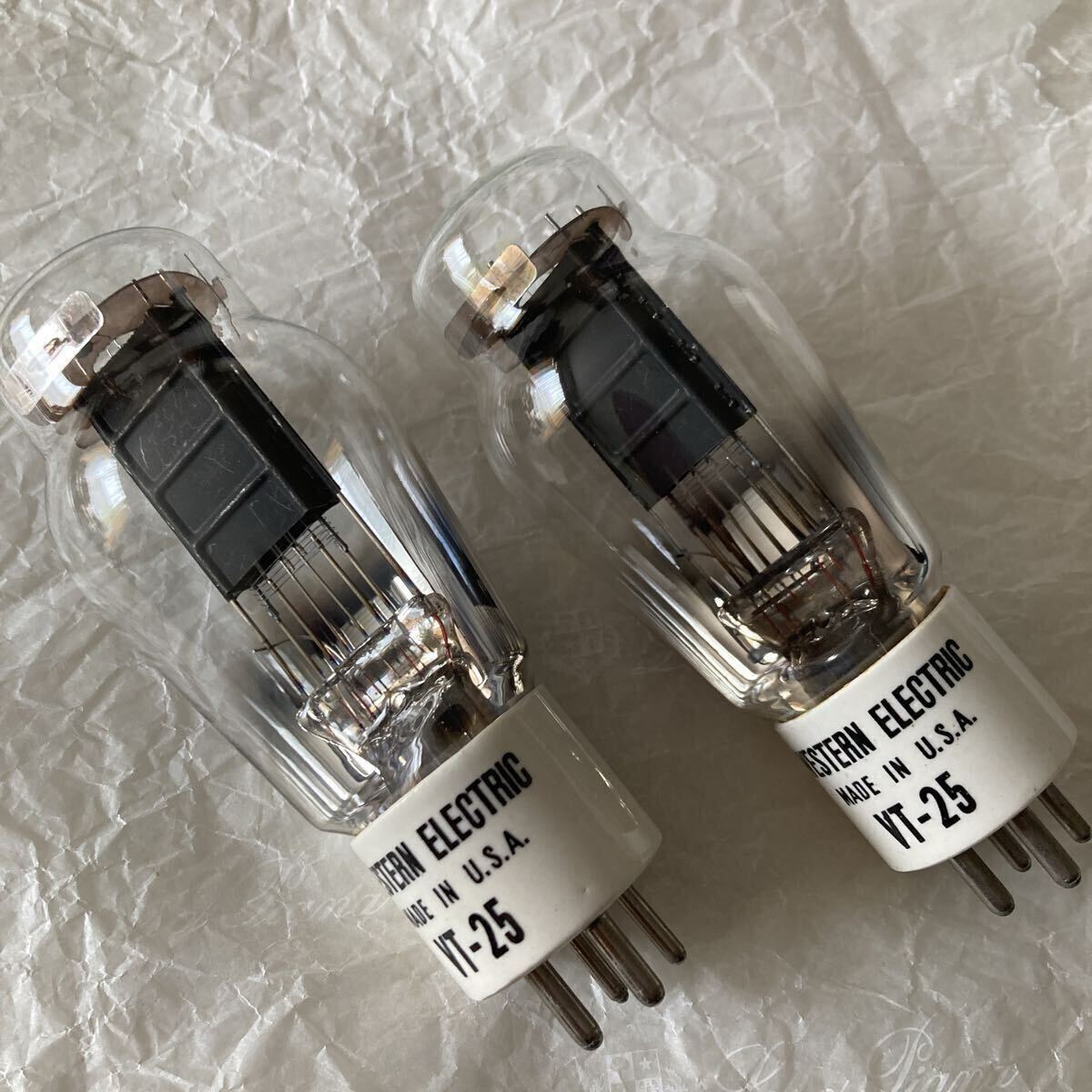 【未使用に近い】【1円スタート】2本ペア WE VT25 Western Electric ウエスタン エレクトリック 真空管の落札情報詳細 ...
