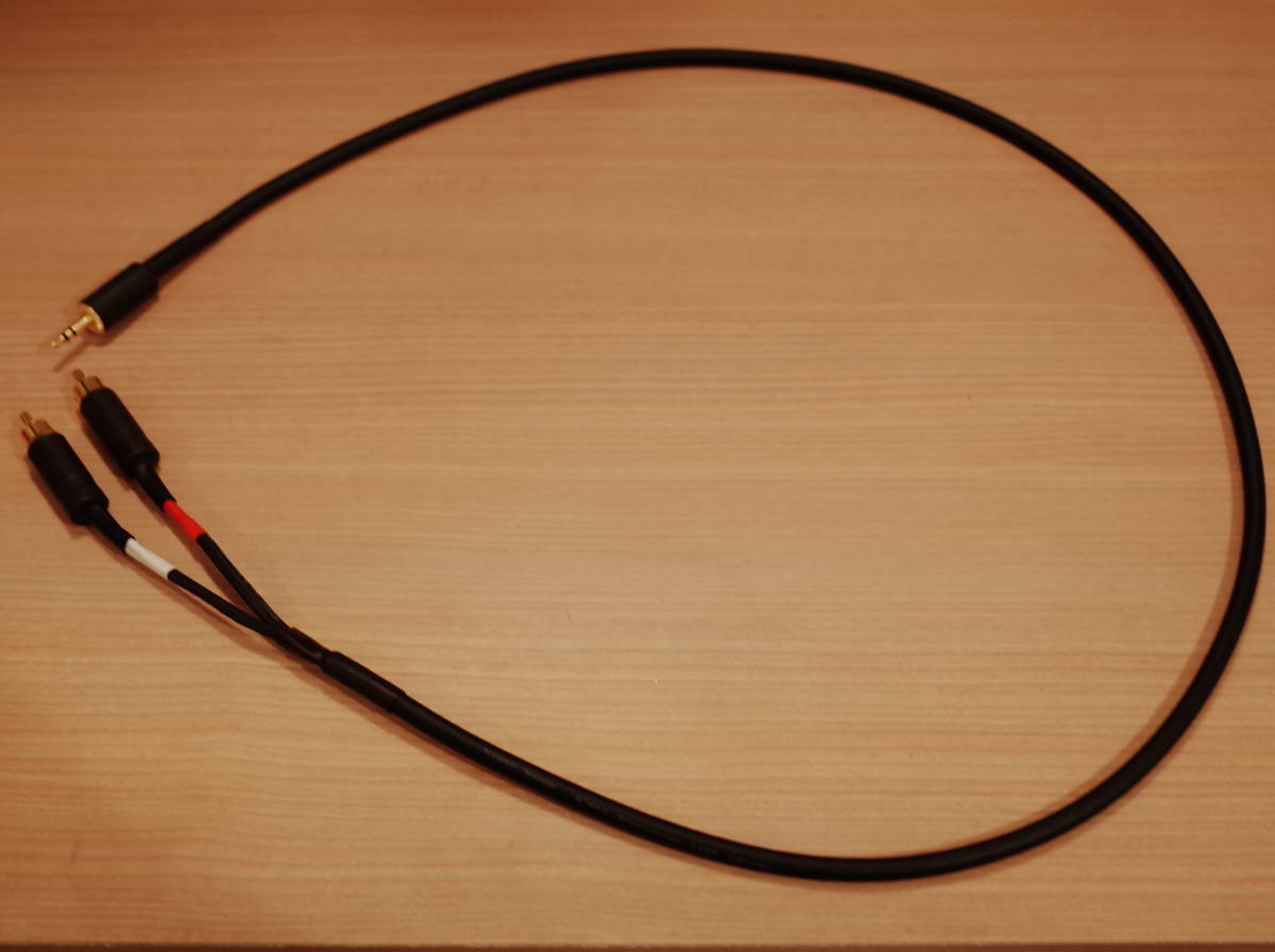 【未使用】★ 即決 MOGAMI 2534 RCA-ステレオミニプラグ3.5mm 変換ケーブル 2m Yケーブル 金メッキ NYS352AG NYS231BG-LL (アンフェノール変更可 ...