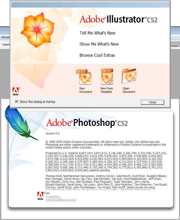 【目立った傷や汚れなし】「正規品・永久ライセンス】Adobe CS2 日本語版（Windows版）Photoshop & Illustrator& Indesign & Incopy ...