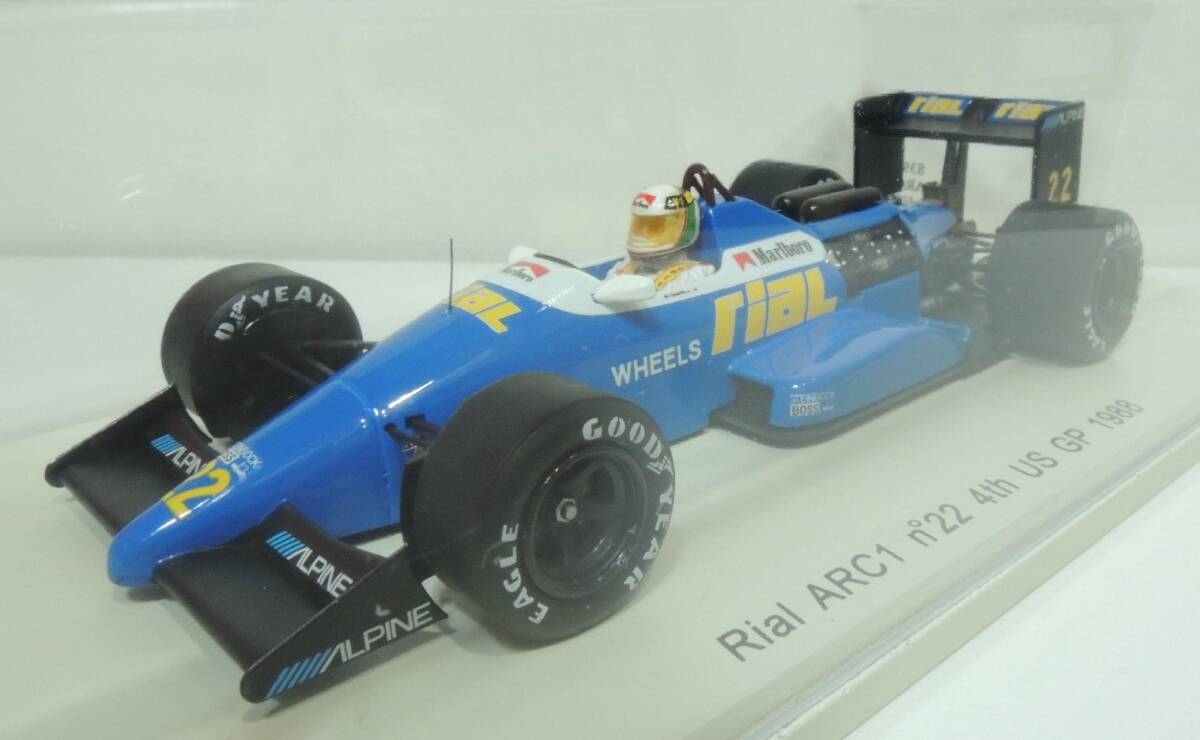 【未使用】spark 1/43 Rial ARC1 4th US GP 1988（#22/Andrea de Cesaris）の落札情報詳細 ...