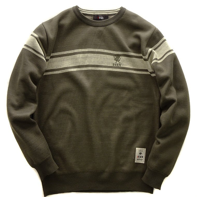 【未使用】新品 ミスターヴァン ボンディング ライン スウェット LL 緑 【va134018_6_LL】 MR.VAN メンズ 裏起毛 ロゴ 秋冬 プルオーバー トレーナーの落札情報詳細 ...