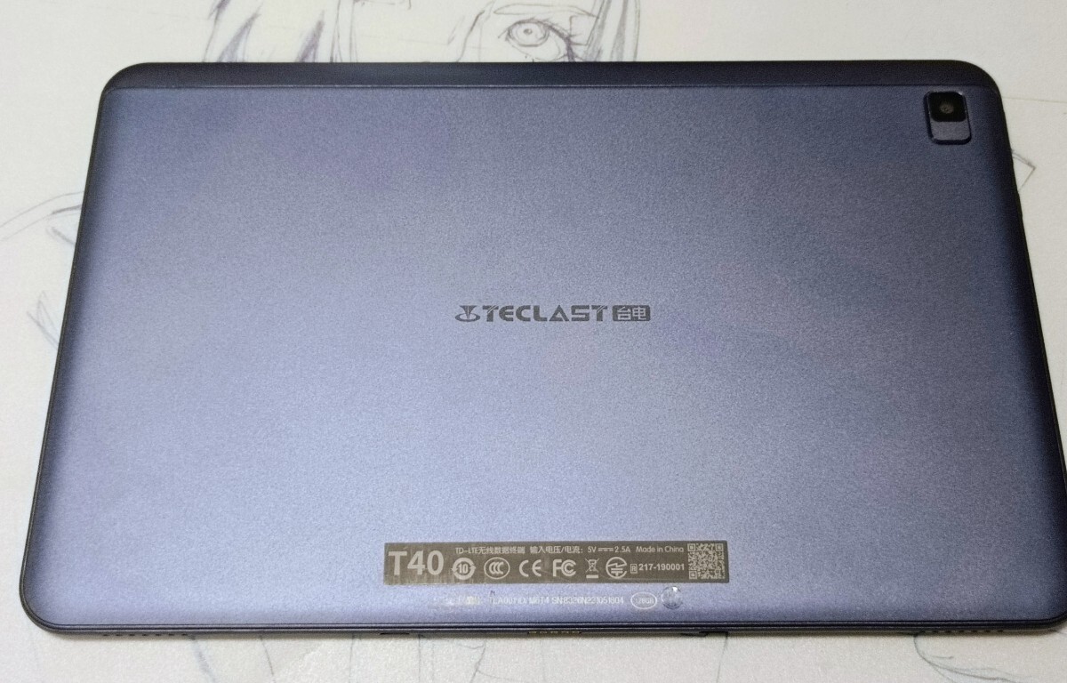 【目立った傷や汚れなし】TECLAST T40 10.4インチ Androidタブレット 2000*1200解像度 RAM6GB ...