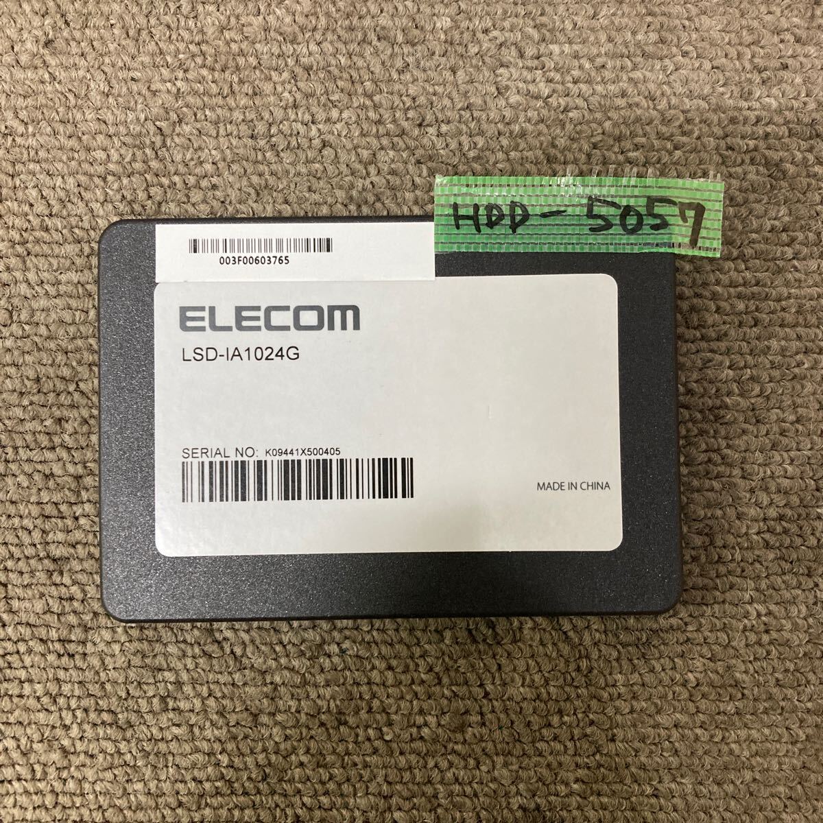 【傷や汚れあり】HDD-5057 激安 SSD1TB 2.5インチ SATA 0時間 内蔵SSD ELECOM SSD LSD-IA1024G ほぼ未使用 Crystaldiskinfoにて ...