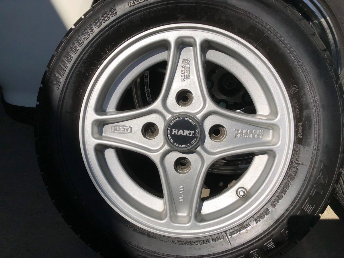 希少 HAYASHI RACING TAKECHI PROJECT HART 13インチ 5.5J PCD120 4穴 ET35 ハブ径 約 ...