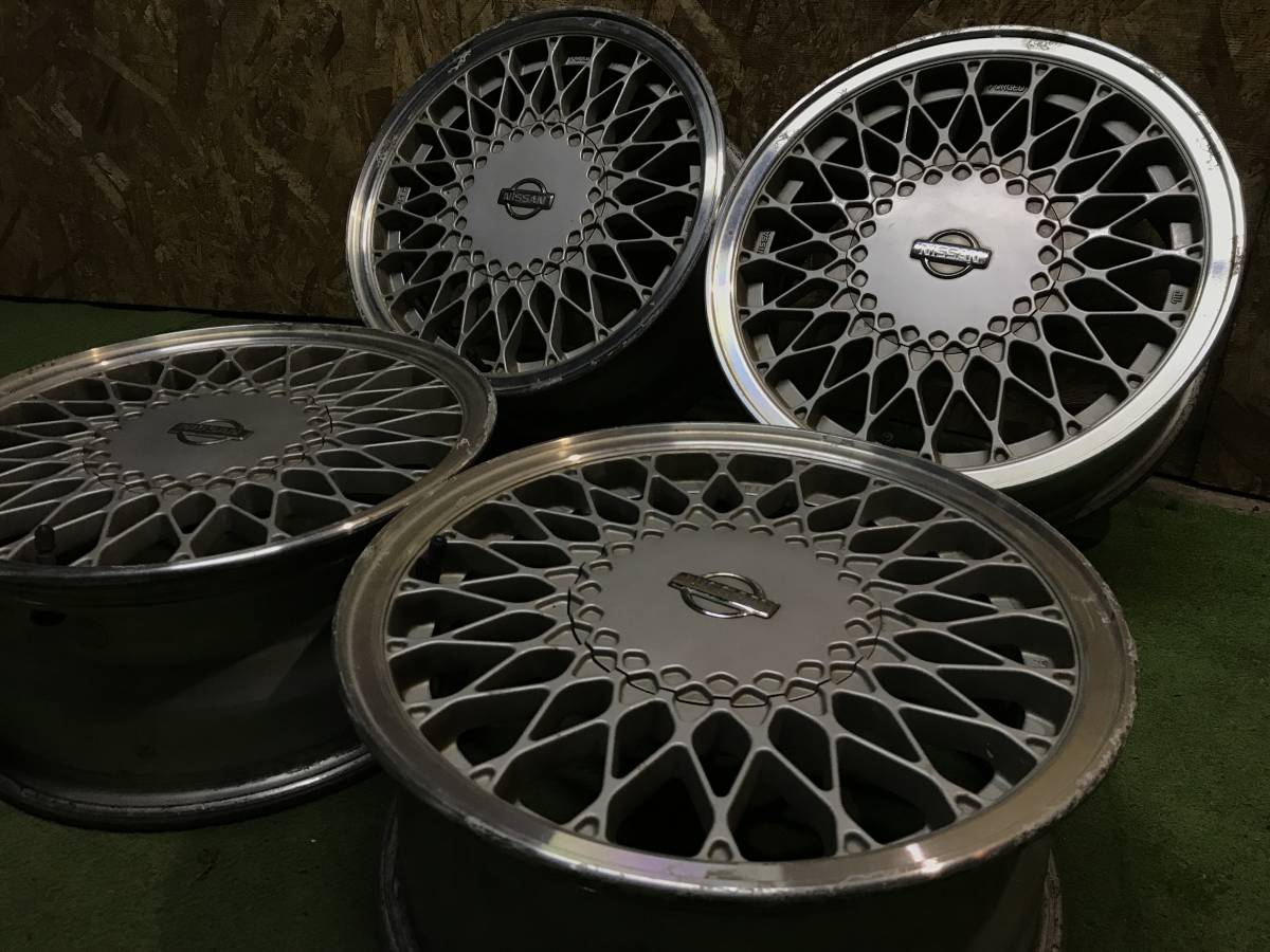 日産 純正 オプションホイール FORGED CG14 15インチ 6.5JJ PCD114.3 オフセット+40☆4本セット！の落札情報詳細 ...