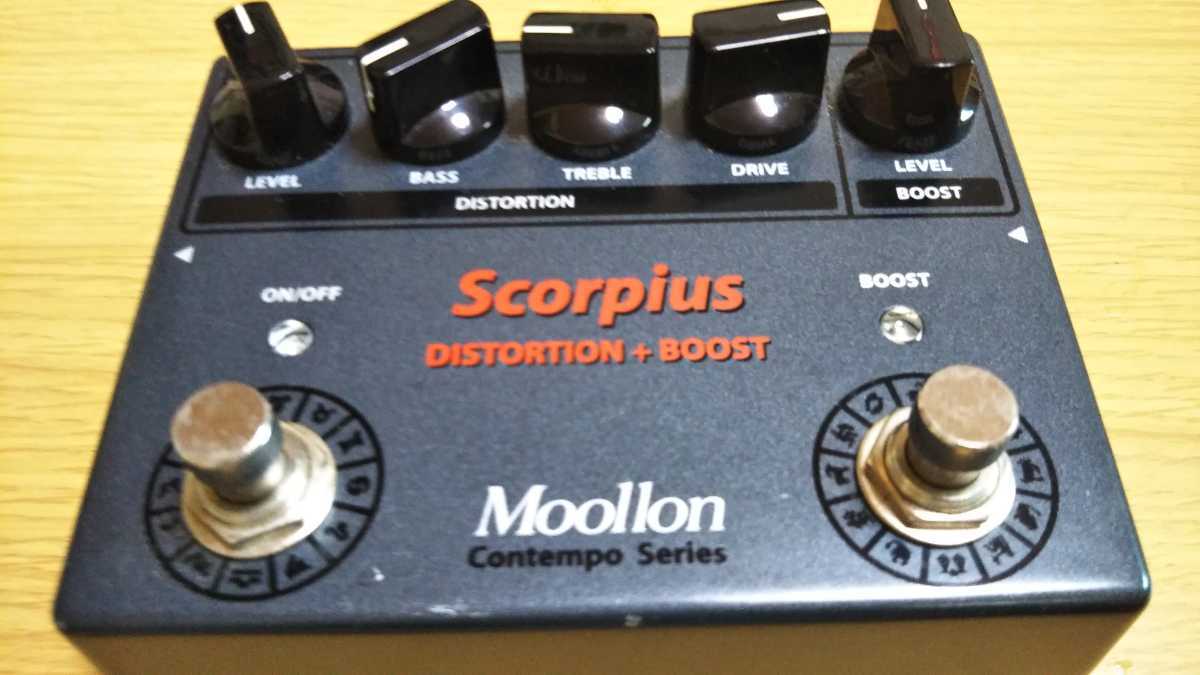 Moollon Scorpius Distortion+Boost 中古の落札情報詳細 - ヤフオク落札価格検索 オークフリー