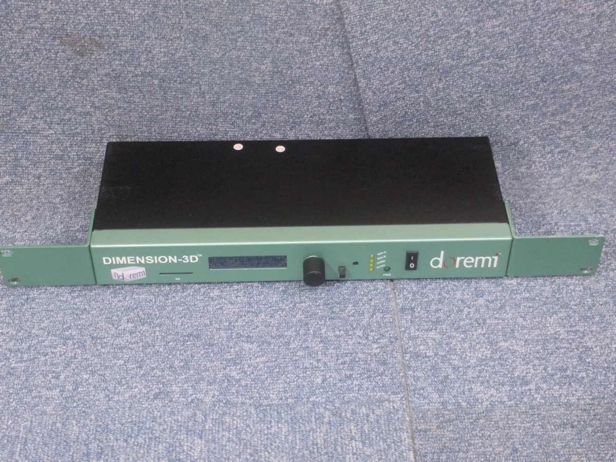 doremi Labs DIMENSION-3D ドレミ HD-SDI/HDMI入出力 3Dプロセッサー 2Dでの双方向(切替)変換も可能 ...