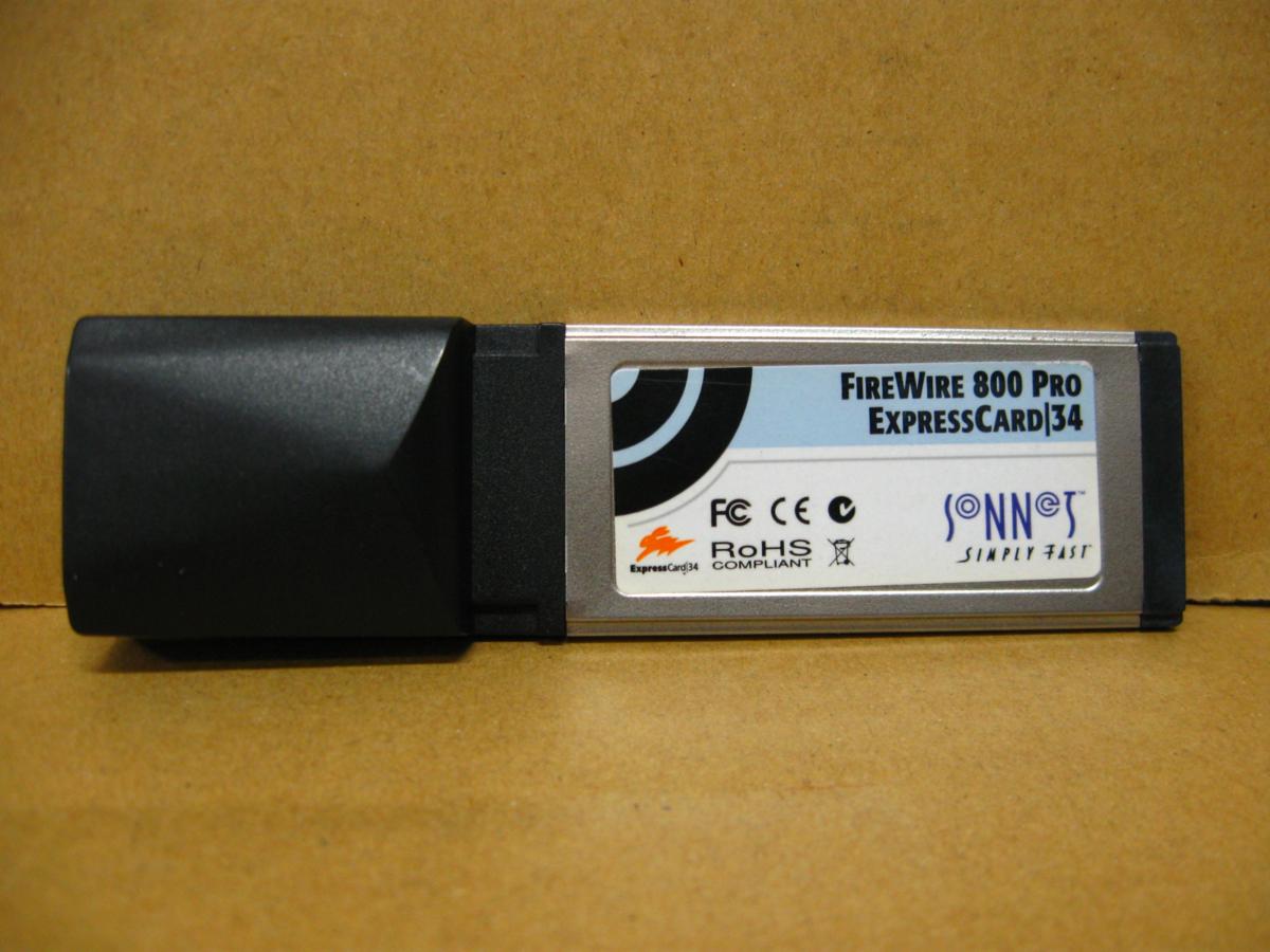 SONNET FireWire 800 Pro ExpressCard/34 2ポート FireWire800増設 Expressカード 中古 ...