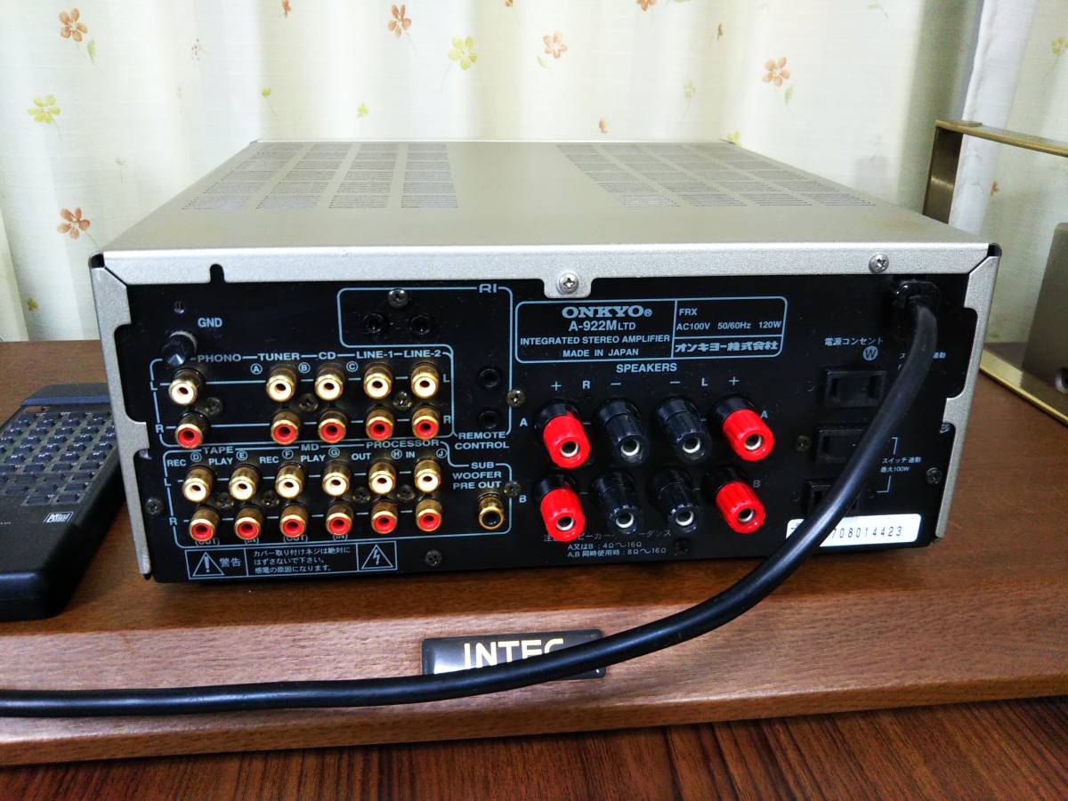 ONKYO INTEC275 A-922M LTD 整備済み(音質改善）作動保証有りの落札情報詳細 - ヤフオク落札価格検索 オークフリー