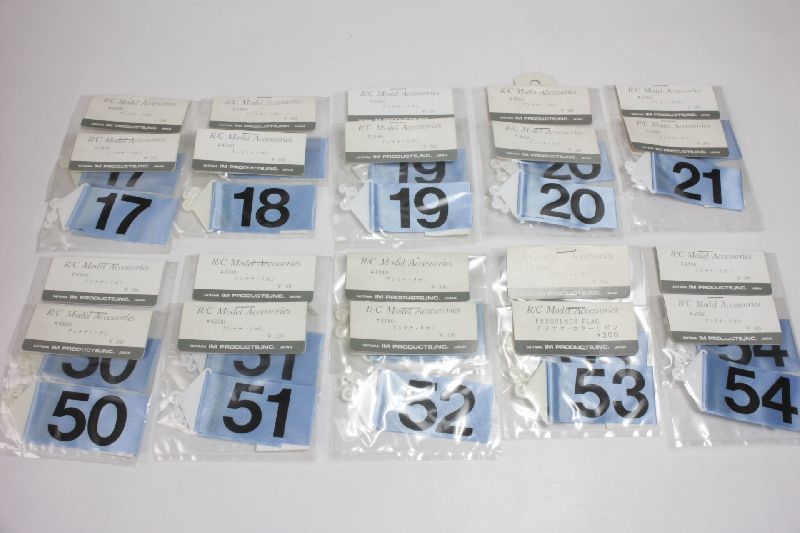 IM PRODUCTS ラジコン アンテナカラーリボン FREQUENCY FLAG 10種2点づつ 計20点セット ☆デッドストック RC ...