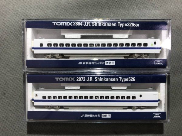 4＃2B/7222 TOMIX 2864 300系 新幹線[326-500]T車/2872 JR新幹線526形 増結用 2点セット Nゲージ ...