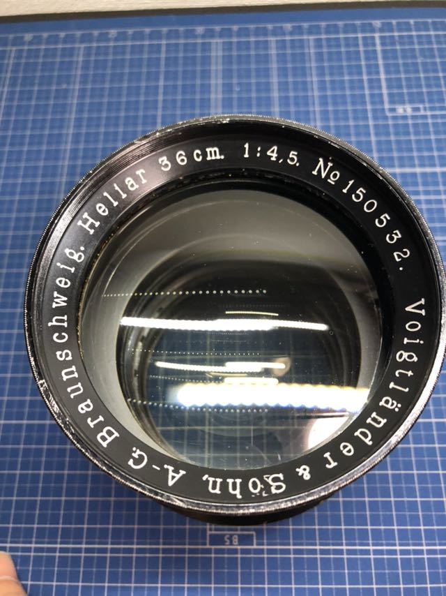 希少 フォクトレンダー ヘリアー Voigtlander & Sohn A-G Braunschweig Heliar 36cm 1:4.5 ...