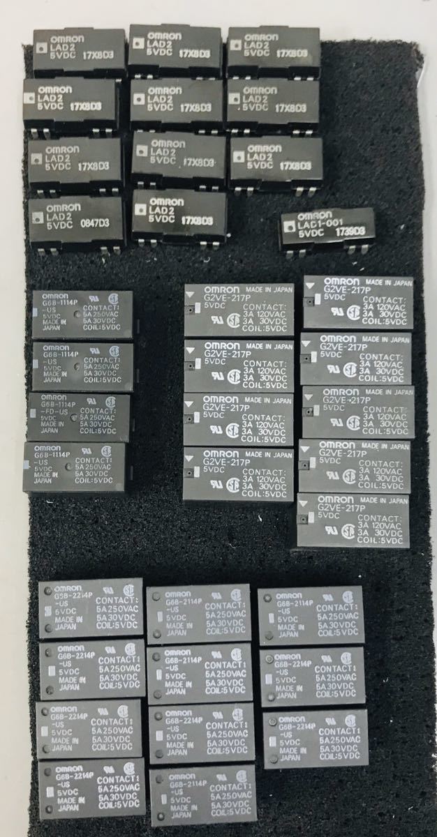 【新品】1円～ 新品 36個 パワーリレー リードリレー 5VDC LAD2 LAD1-001 G6B-1114P-US G6B-2214P ...