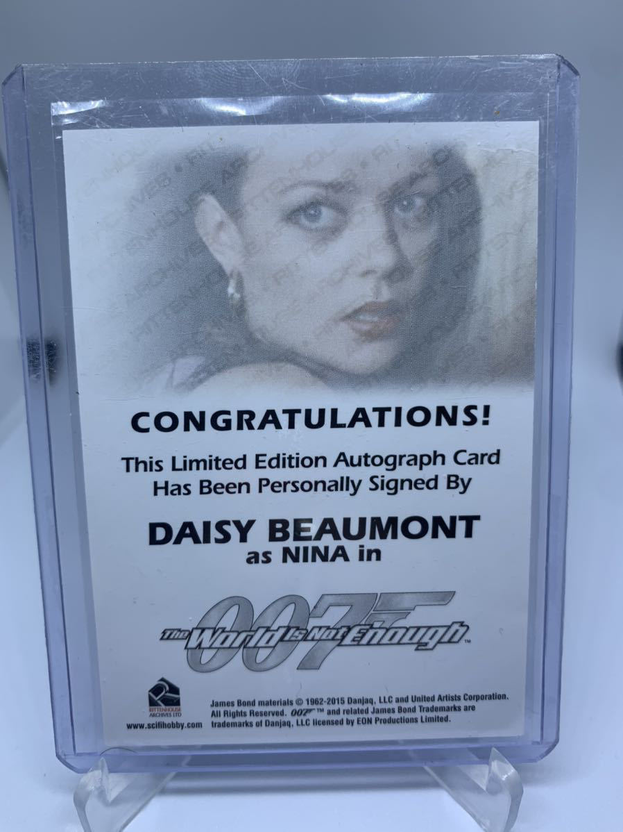 Daisy Beaumont デイジー・ボーモント james bond rittenhouse autograph auto 007 直筆 ...