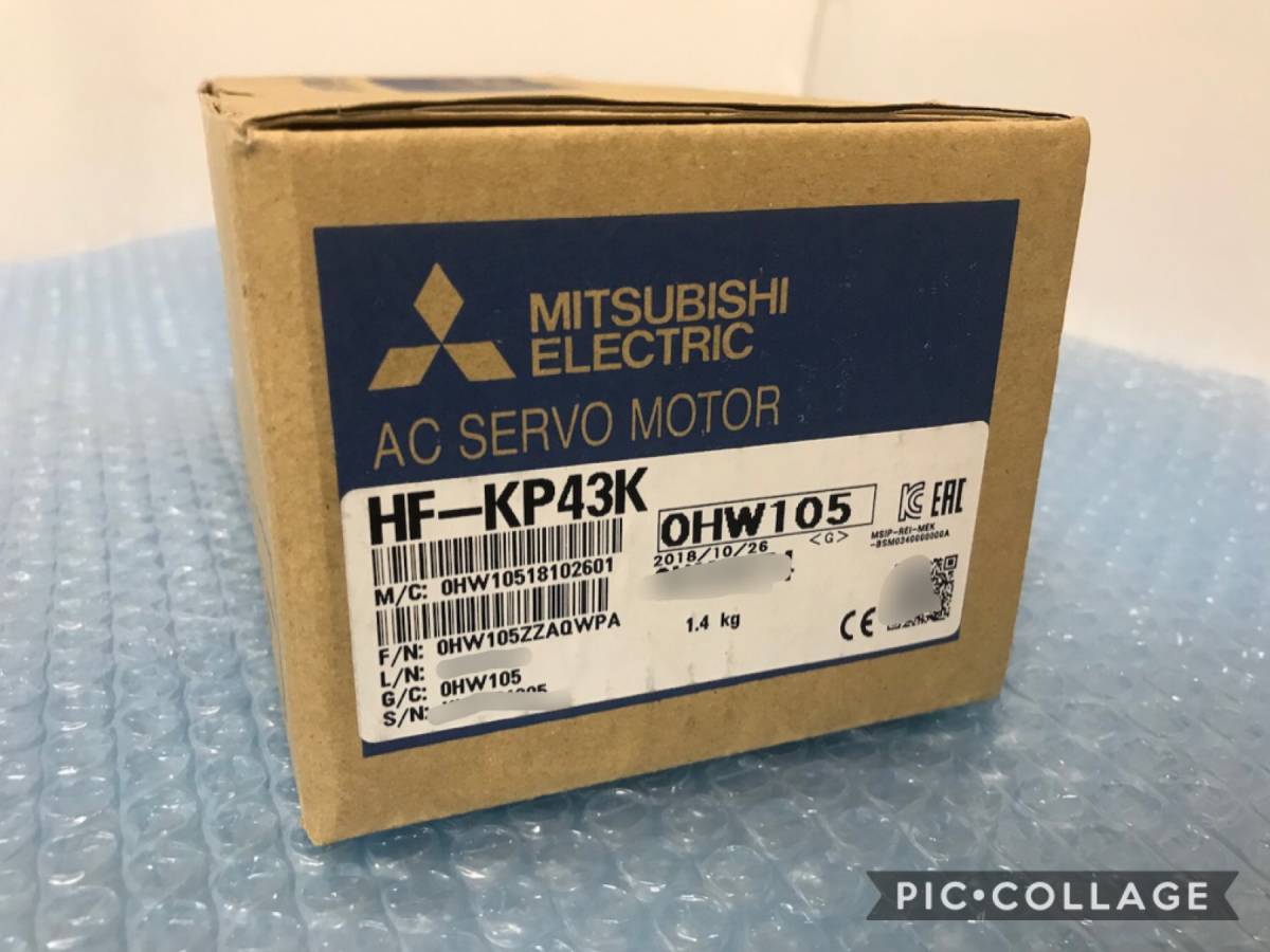 【新品】【送料無料】【新品・未使用】 三菱 HF-KP43K ACサーボモータ 0.4kW MELSERVO ミツビシ 三菱電機 ...