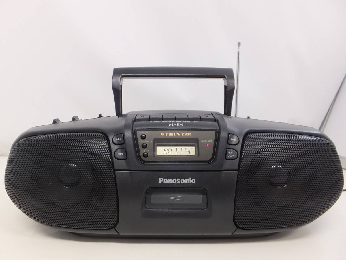 【よろづ屋】Panasonic パナソニック ポータブルステレオCDシステム RX-DS15 ブラック 1994年 CDラジカセ テープ MASH 取説あり(T0813-100)の落札情報詳細 ...