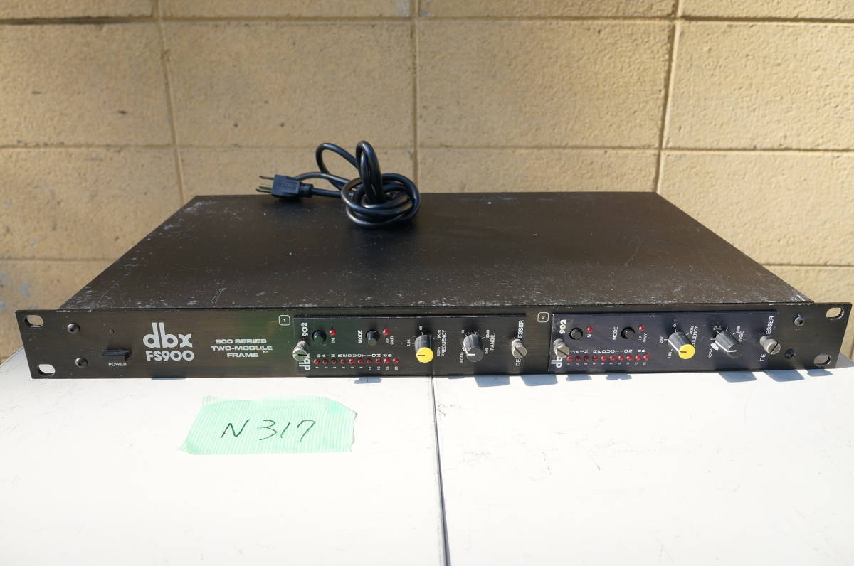 【N317】dbx FS900 902（ディエッサー）カード2枚セット 音でました De-Esser Modules Rack Unitの落札 ...