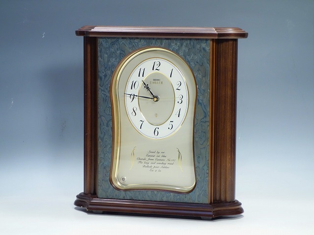 K08132【SEIKO セイコー クロック】EMBLEM エンブレム 置時計 HW474L 6曲収録 クォーツ QUARTZ 日本製 稼動品 ...