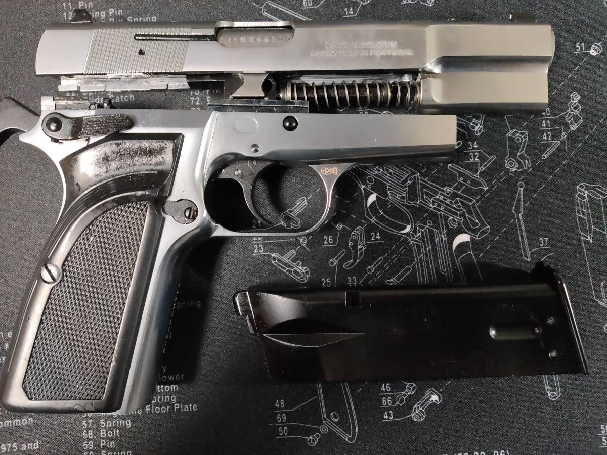 【新品】WE Browning Hi-Power MK3 Silver Custom Marking パーツセット ブローニングHP ガスブロ ...