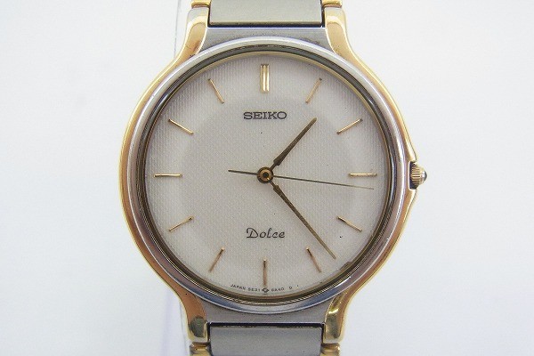 S023-S20-14 SEIKO セイコー DOLCE 5E31-6A30 メンズ クオーツ 腕時計 現状品⑧ の落札情報詳細| ヤフオク ...
