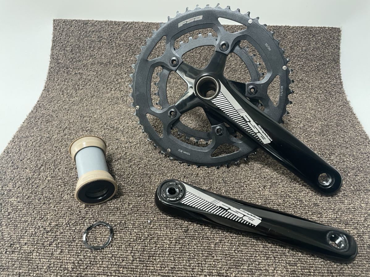 FSA ゴッサマー クランク シマノ系24mmシャフト BB86 BB付属！170mm 50T/34T GOSSAMER BCD110コンパクト CK-6029 処分中古品！の落札情報詳細 ...
