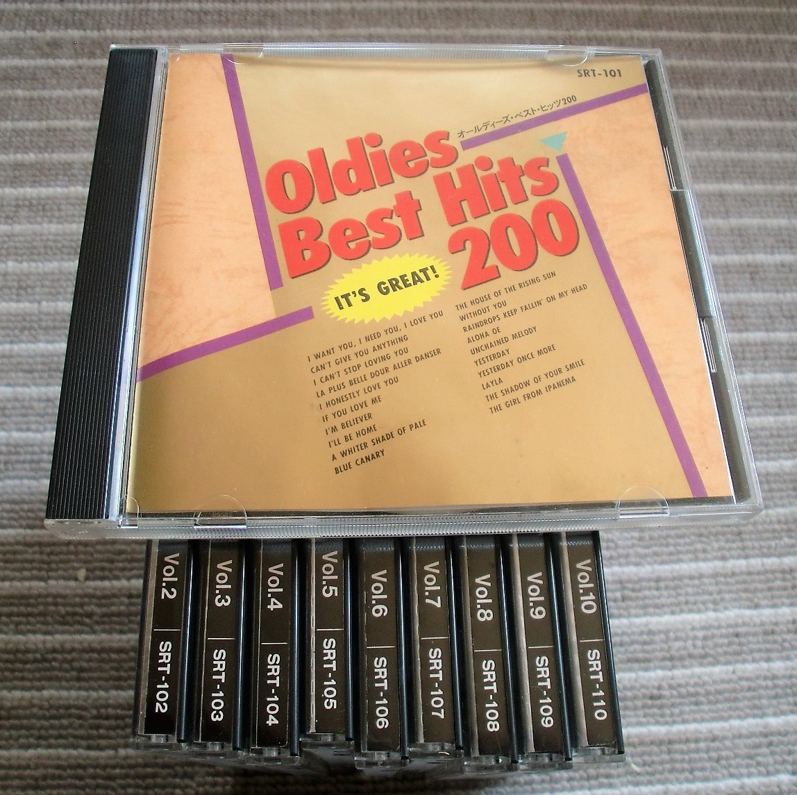 ★Oldies Best Hits 200 ★英語で歌うオールディーズ・ベスト・ヒット200（全9枚組) Vol.4が不足です。CD綺麗・再生 ...