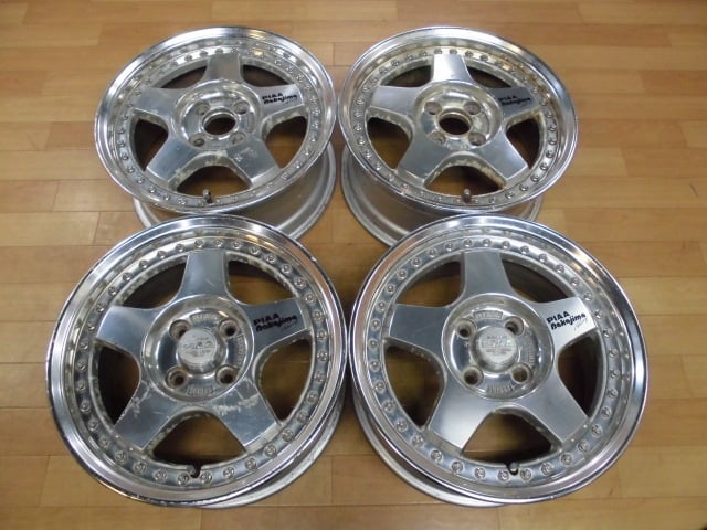 PIAA NAKAJIMA RACING ナカジマレーシング 3ピース ホイール 4本 4H-100 15インチ 6.5J+31 ロードスター レビン トレノ シビック CR-Xの落札情報詳細 ...