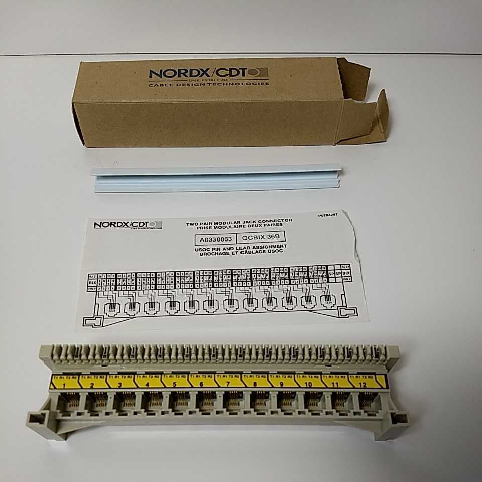 【新品】NORDX / CDT QCBIX 36B BIX BELDEN ベルデン モジュラー 端子板の落札情報詳細 - ヤフオク落札価格検索 ...