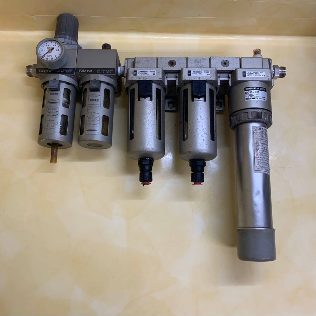 L4）TAIYO EFR-10/EAL-10 /SMC AFM4000-N03D/AFD4000-N03D/IDG50M-N03D/IDG50-N03 まとめて フィルタレギュレータの落札情報 ...