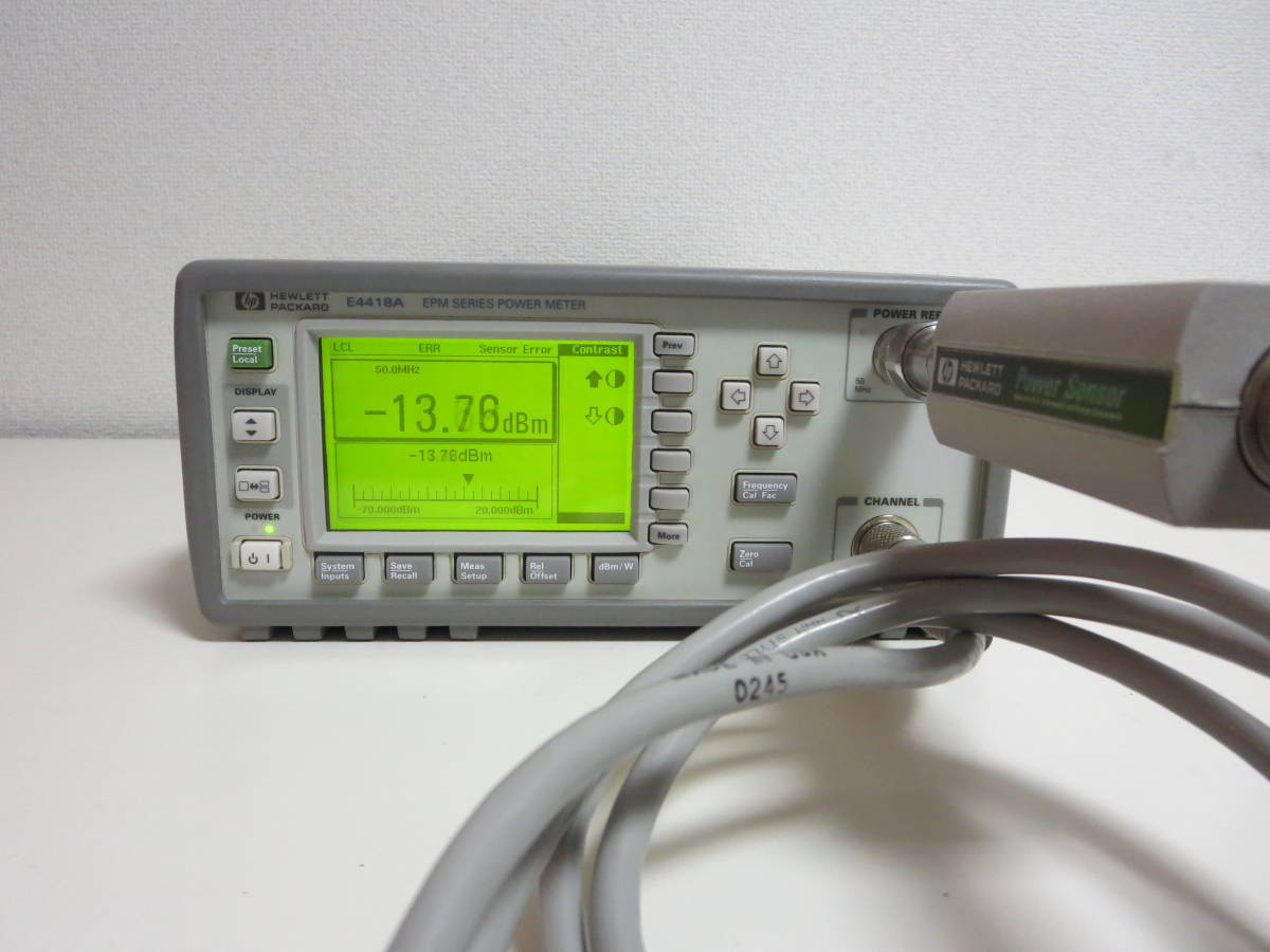 E4418A 高周波パワーメータ E9300A パワーセンサ Keysight(Agilent) キーサイト（アジレント）の落札情報詳細 ...