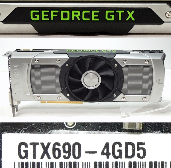 NAVIDIA GeForce GTX690 GDDR5 4GB グラフィックボード の落札情報詳細| ヤフオク落札価格情報 オークフリー
