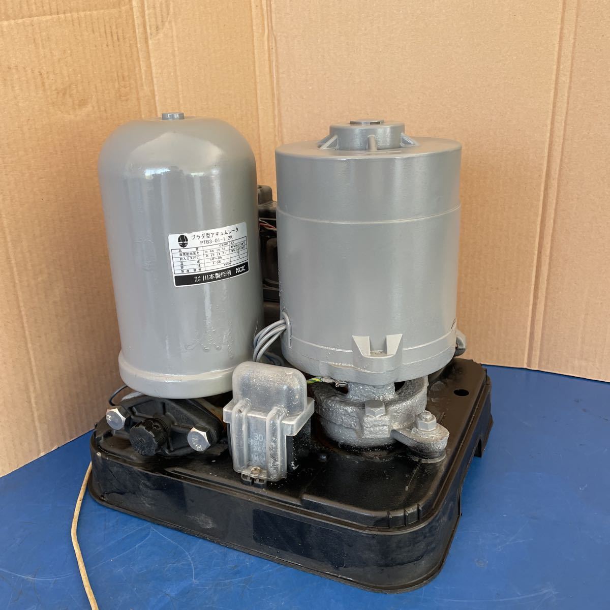 直接引取限定 川本製作所 受水槽 ポンプ セット ポンパーKFT 三相 200V 5 KF2T5-32P1.1 5.3A 制御盤 ...