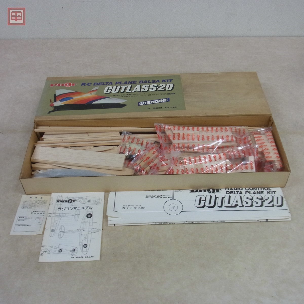 OK模型 カットラス20 デルタプレーン バルサキット RC ラジコン OKMODEL CUTLASS DELTA PLANE BALSA ...