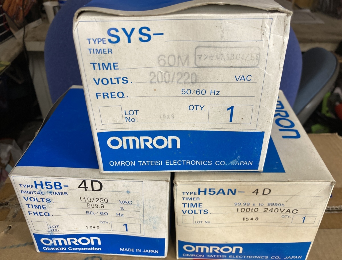 ☆OMRON オムロン カウンター 3種 SYS/H5B-4D/H5AN-4Dの落札情報詳細 - ヤフオク落札価格情報 オークフリー