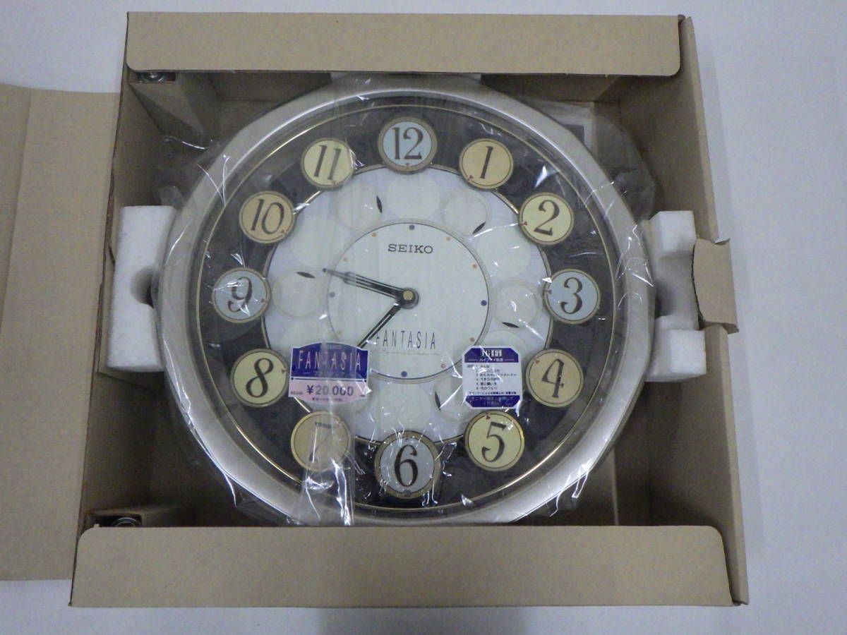【新品】デッドストック未使用品！昭和レトロ当時物レア希少！SEIKO/セイコー からくり時計 FANTASIA RE546S メロディー 5曲 ...