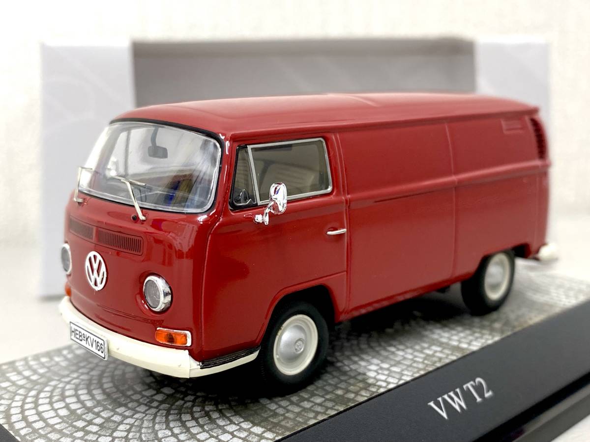 【傷や汚れあり】Premium Classixxs プレミアム クラシックス 1/43 VW VAN T2 （RED) フォルクスワーゲン ...