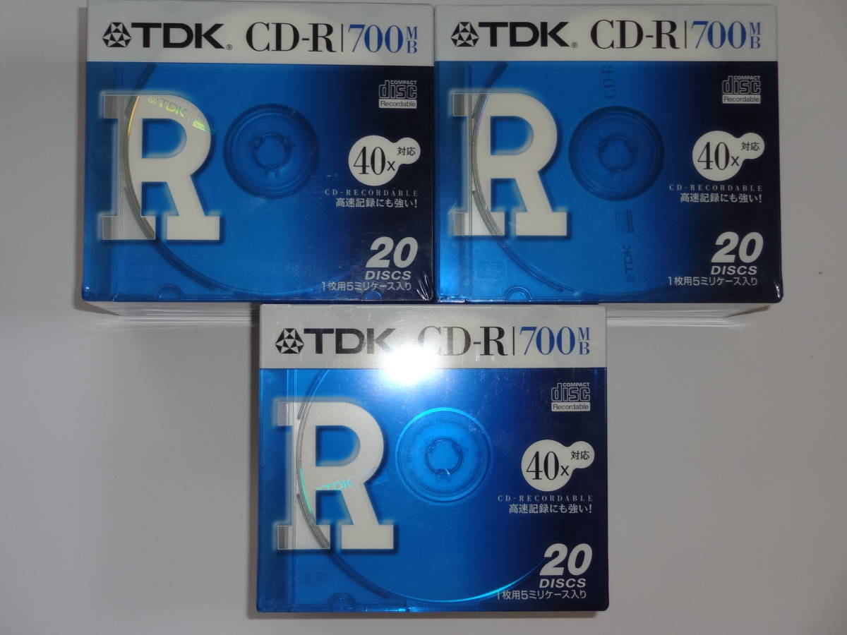 【新品】【60枚セット】TDK CD-Rデータ用700MB 40倍速 5mm厚ケース入り 日本製 太陽誘電OEM [CD-R80TFX20S]【未開封新品】送料無料の落札情報詳細 - ヤフオク ...