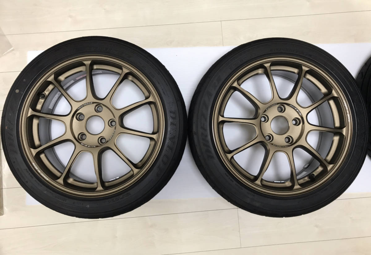 2本セットです。RAYS VOLK RACING ZE40 17インチ 7.5J+48 114.3 5穴 DIREZZA ZIII 215 ...