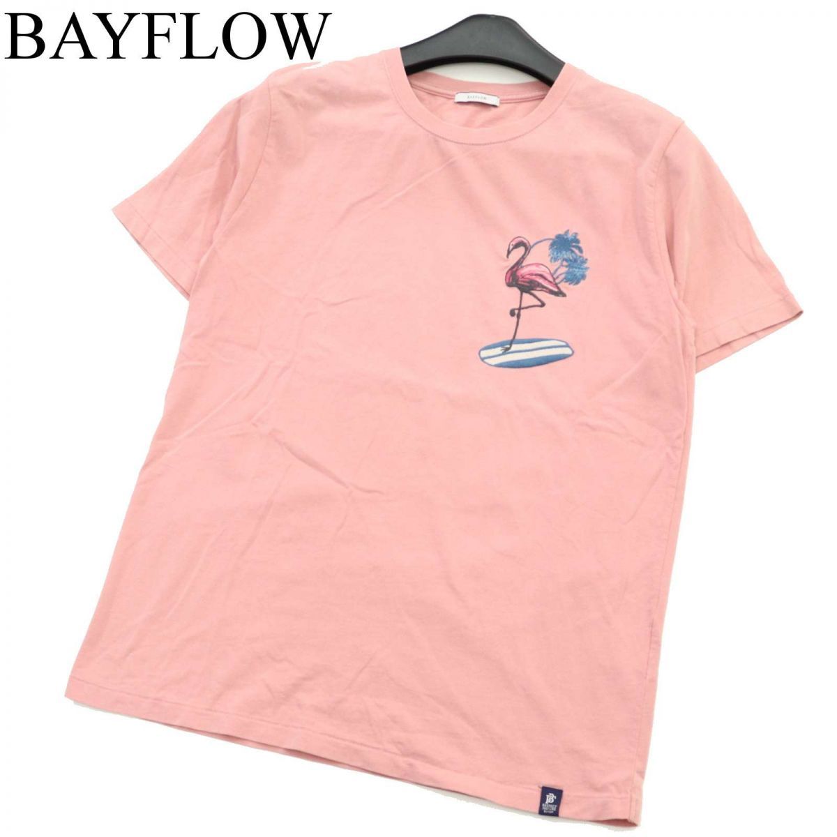 BAYFLOW ベイフロー 春夏 サーフ フラミンゴ刺繍★ 半袖 Tシャツ カットソー Sz.4 メンズ ピンク C1T04576_6#Dの落札情報詳細 - Yahoo!オークション落札価格 ...