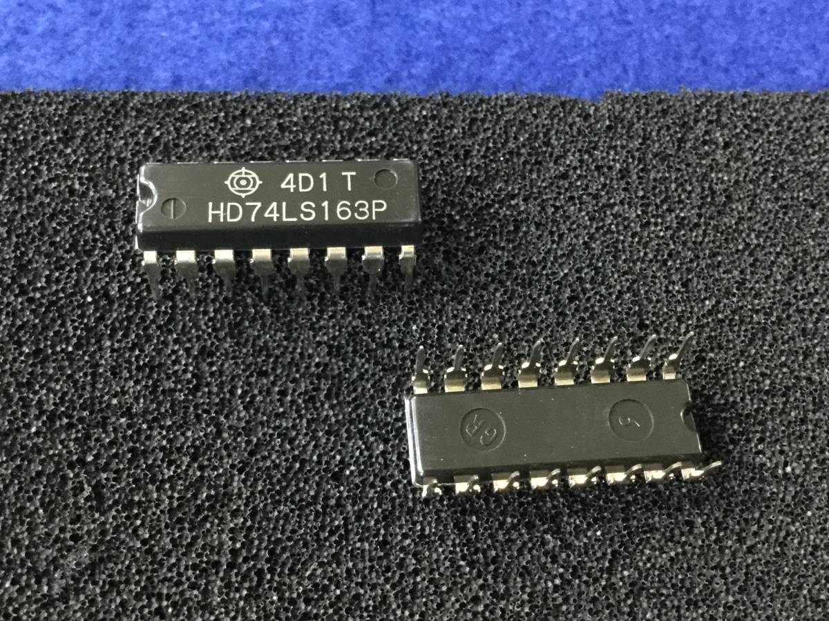 【未使用】HD74LS163P 【即決即送】 日立 TTL [376PgK/281129] Hitachi TTL Synchronous 4 ...
