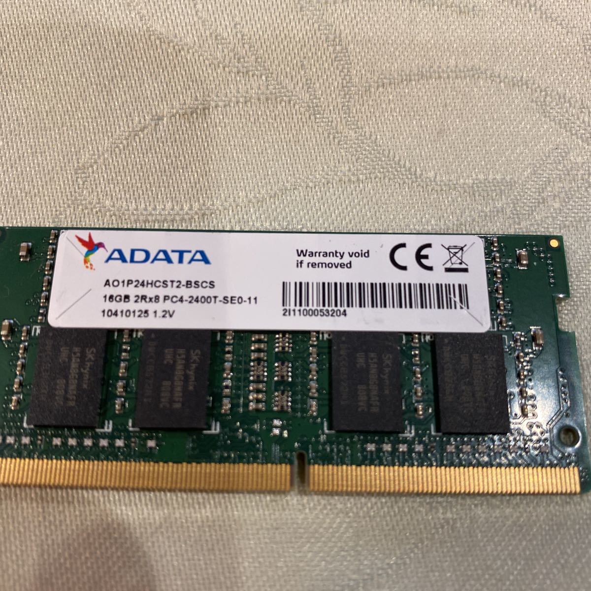 デスクトップPC用メモリー ADATA DDR4-2400 (PC4-19200) 8G×2枚組 AO2P24HC8T1-BTBS の落札情報詳細| ヤフオク落札価格情報 オークフリー
