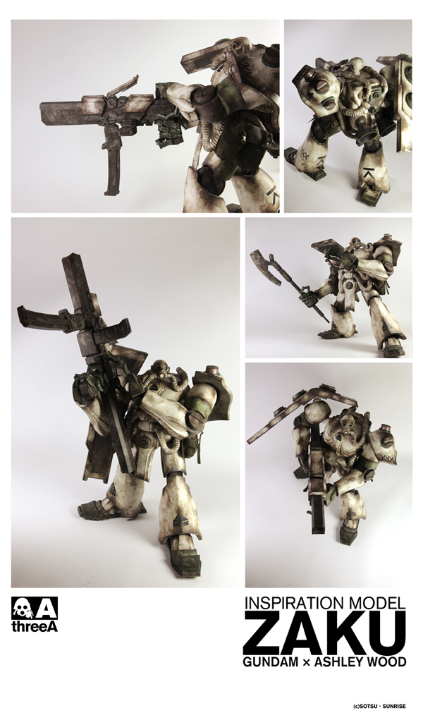 【やや傷や汚れあり （詳細）】ThreeA 3A ZAKU GUNDAM×ASHLEY WOOD Exclusive Inspiration ...