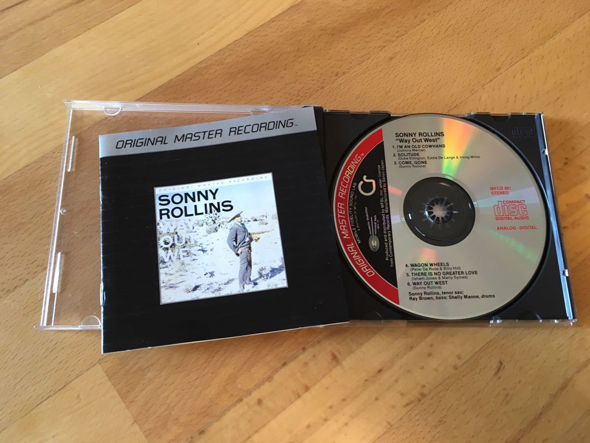 【目立った傷や汚れなし】Sonny Rollins / Way Out West (MFSL CD)ソニー・ロリンズ (Mobile ...