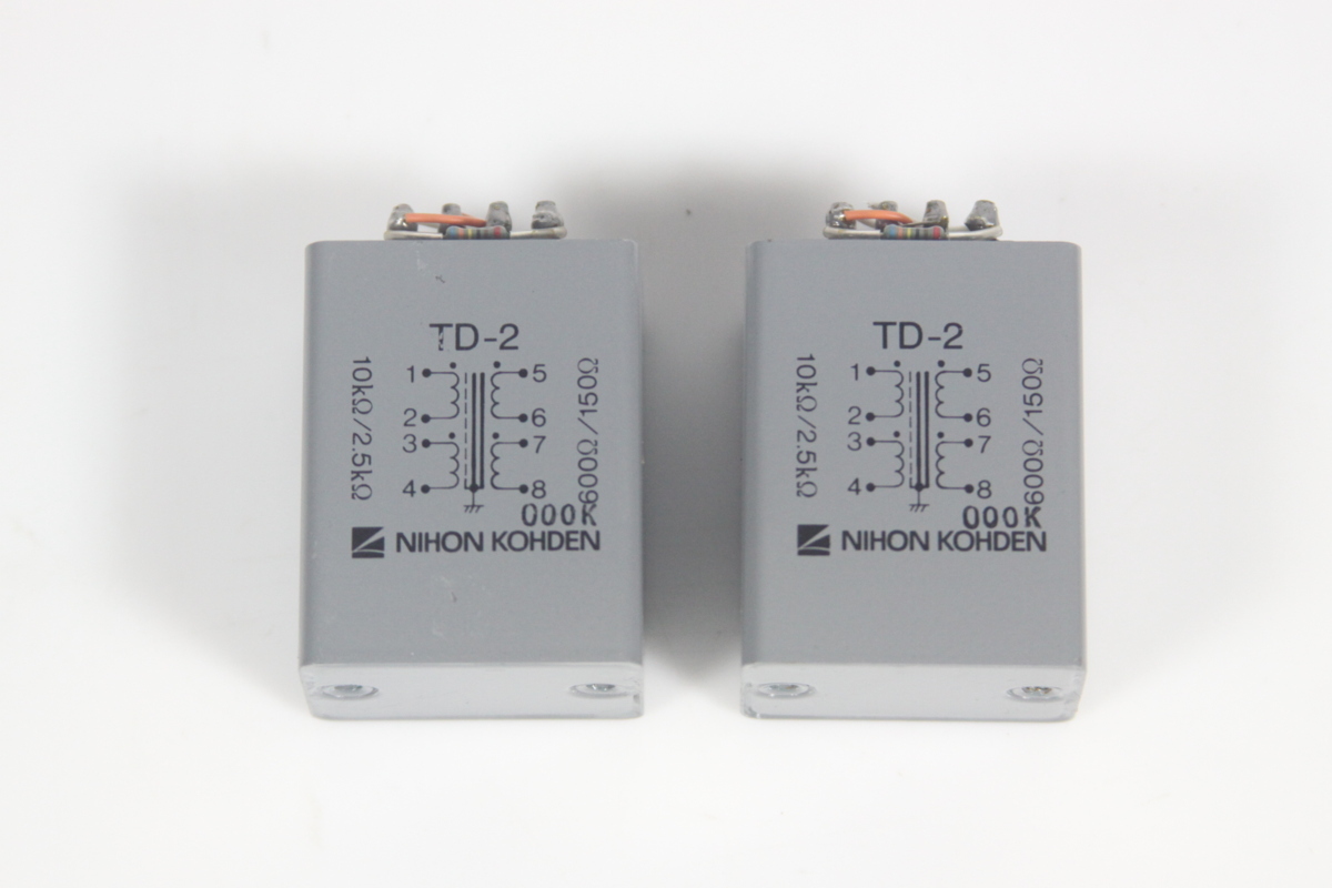 【中古】日本光電 TD-1 オーディオ トランス NIHON KOHDEN 600Ω/150Ω:600Ω/150Ω 2個セット の落札情報詳細| ヤフオク落札価格情報 オークフリー