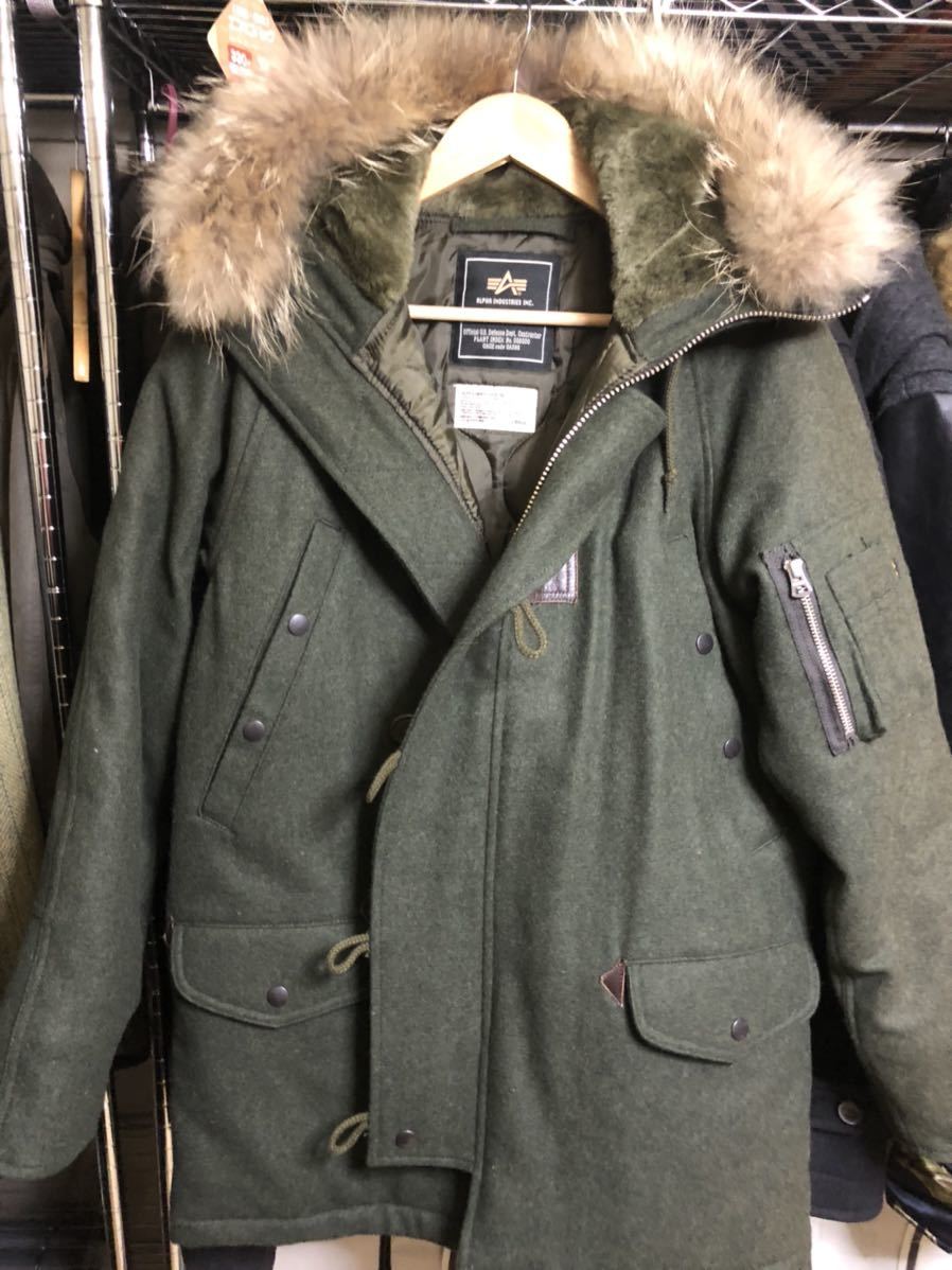 【未使用に近い】Alfa industries N-3B L 試着のみ MA-1 フライト ウール 異素材 ジャケット ミリタリー アルファ インダストリー N-2Bの落札情報詳細 ...