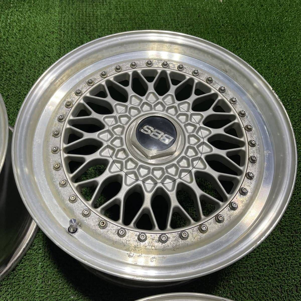 【やや傷や汚れあり】★希少 BBS RS RS262 RS263 17インチ 8J +35 9J +35 114.3 5H ホイール4本 グロリア シーマ シルビア スカイライン ローレル ...