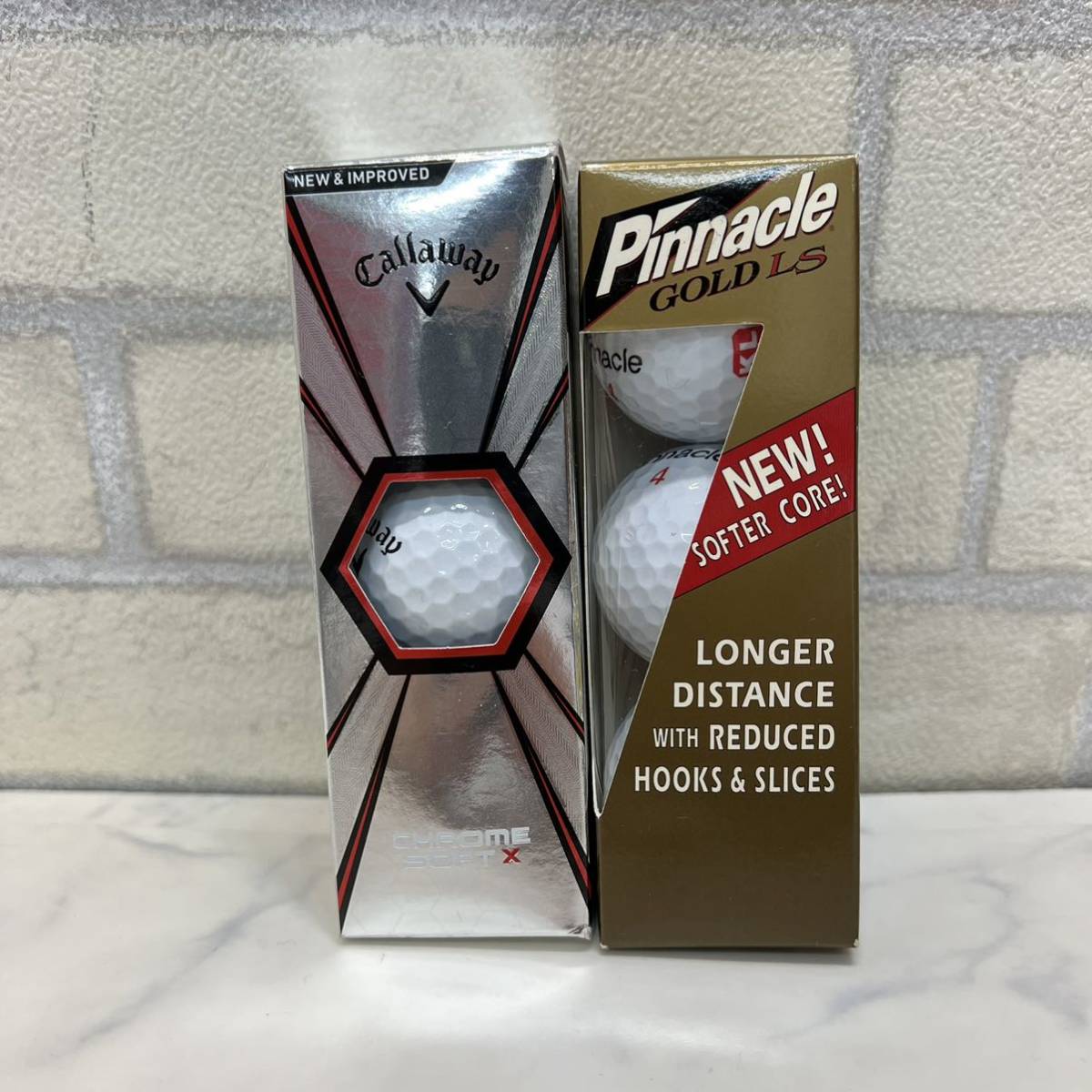 【未使用】未使用 ゴルフボール 2スリーブ 6球 キャロウェCHROME SOFT pinnacle GOLD LSの落札情報詳細 ...