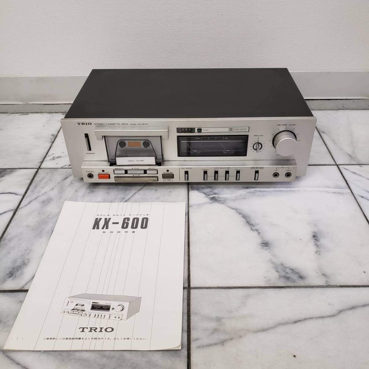 【傷や汚れあり】送料930円～ ジャンク 通電のみ確認済み TRIO KX-600 ステレオカセットデッキの落札情報詳細 - Yahoo!オークション落札価格検索 オークフリー