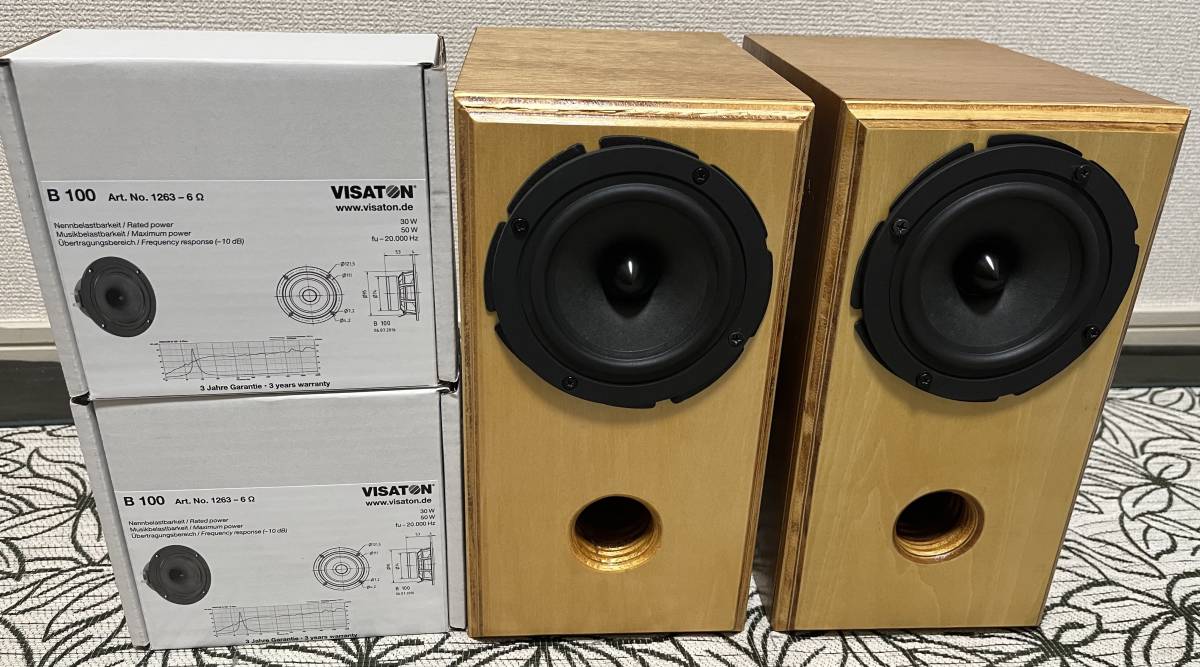 ☆Visaton（ビザトン 独国） BG 17 8Ω 16cm フルレンジ 自作Box 2台 の落札情報詳細| ヤフオク落札価格情報 オークフリー